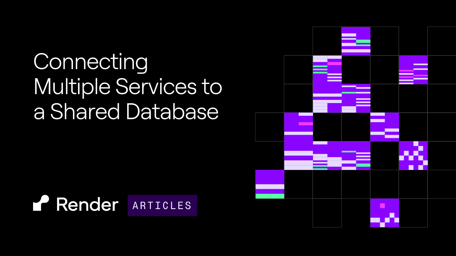 Connecting multiple services to a shared database