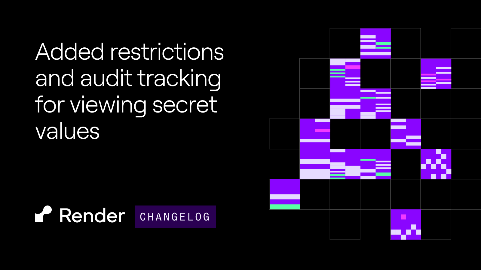 Added restrictions and audit tracking for viewing secret values ...