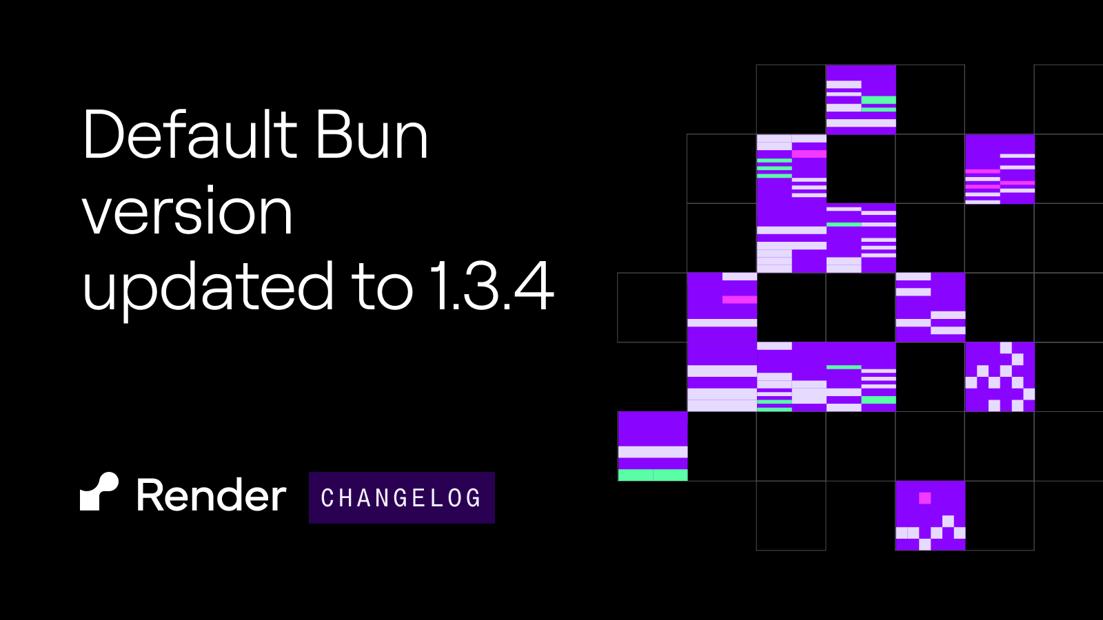 Default Bun version updated to 1.3.4 | Render Changelog