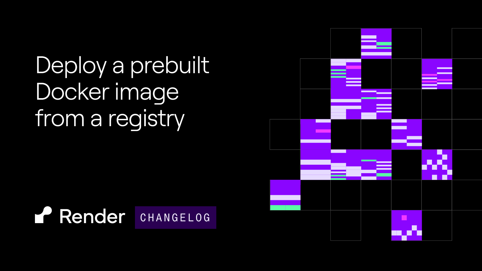 Deploy a prebuilt Docker image from a registry | Render Changelog