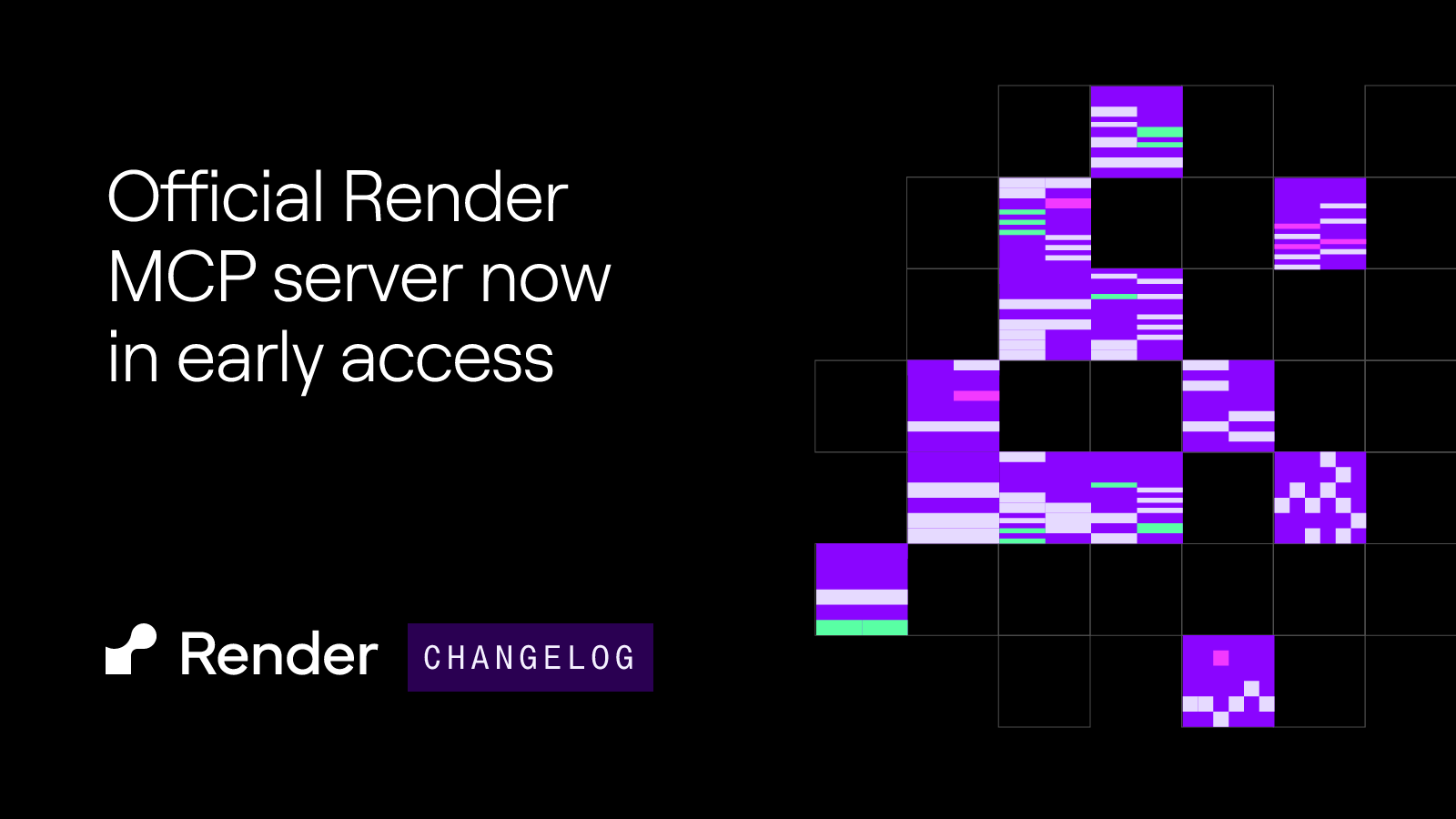 Official Render MCP server now in early access | Render Changelog