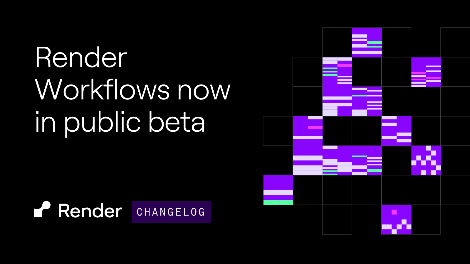 Render Workflows now in public beta | Render Changelog