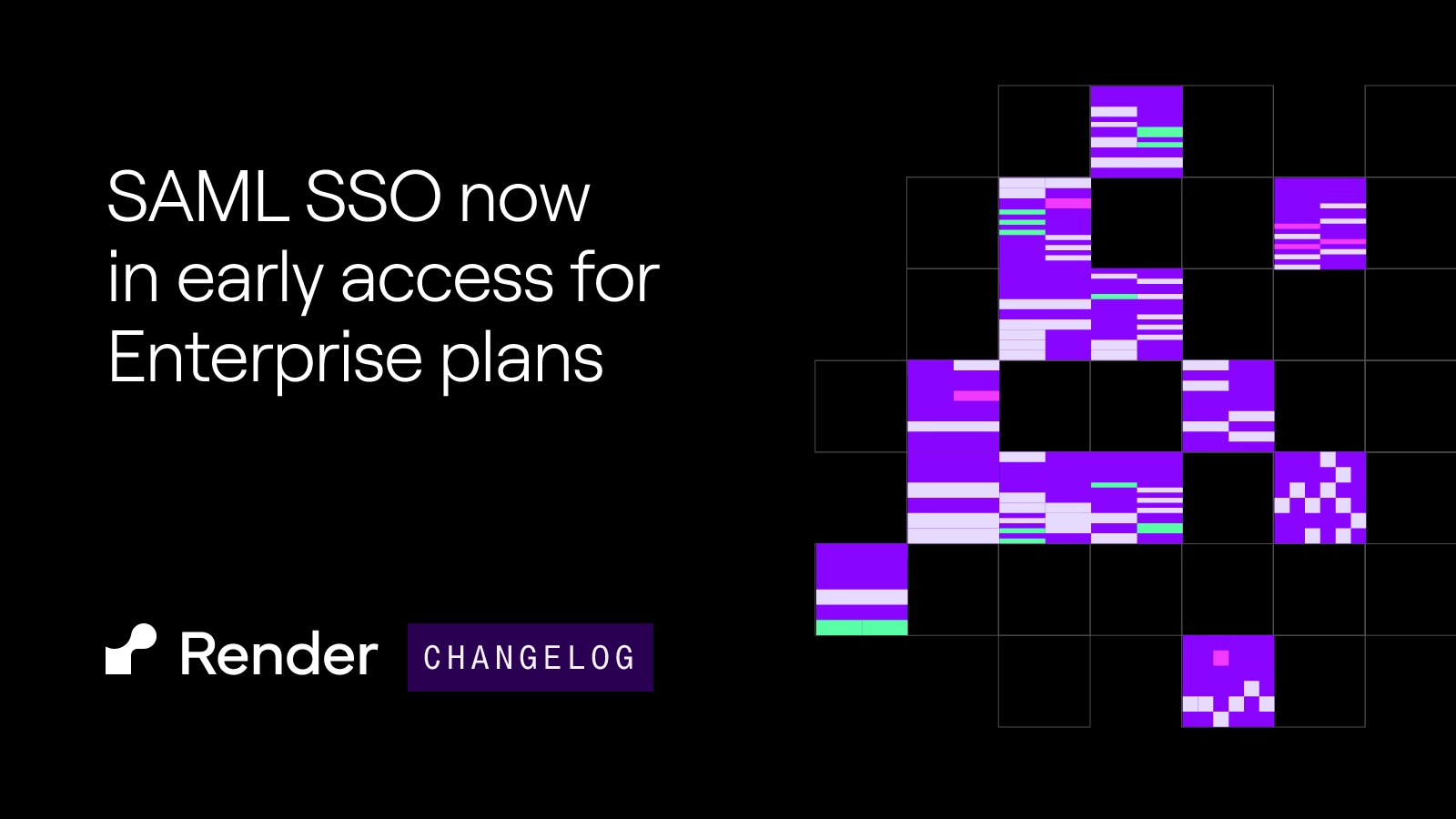 SAML SSO now in early access for Enterprise plans | Render Changelog
