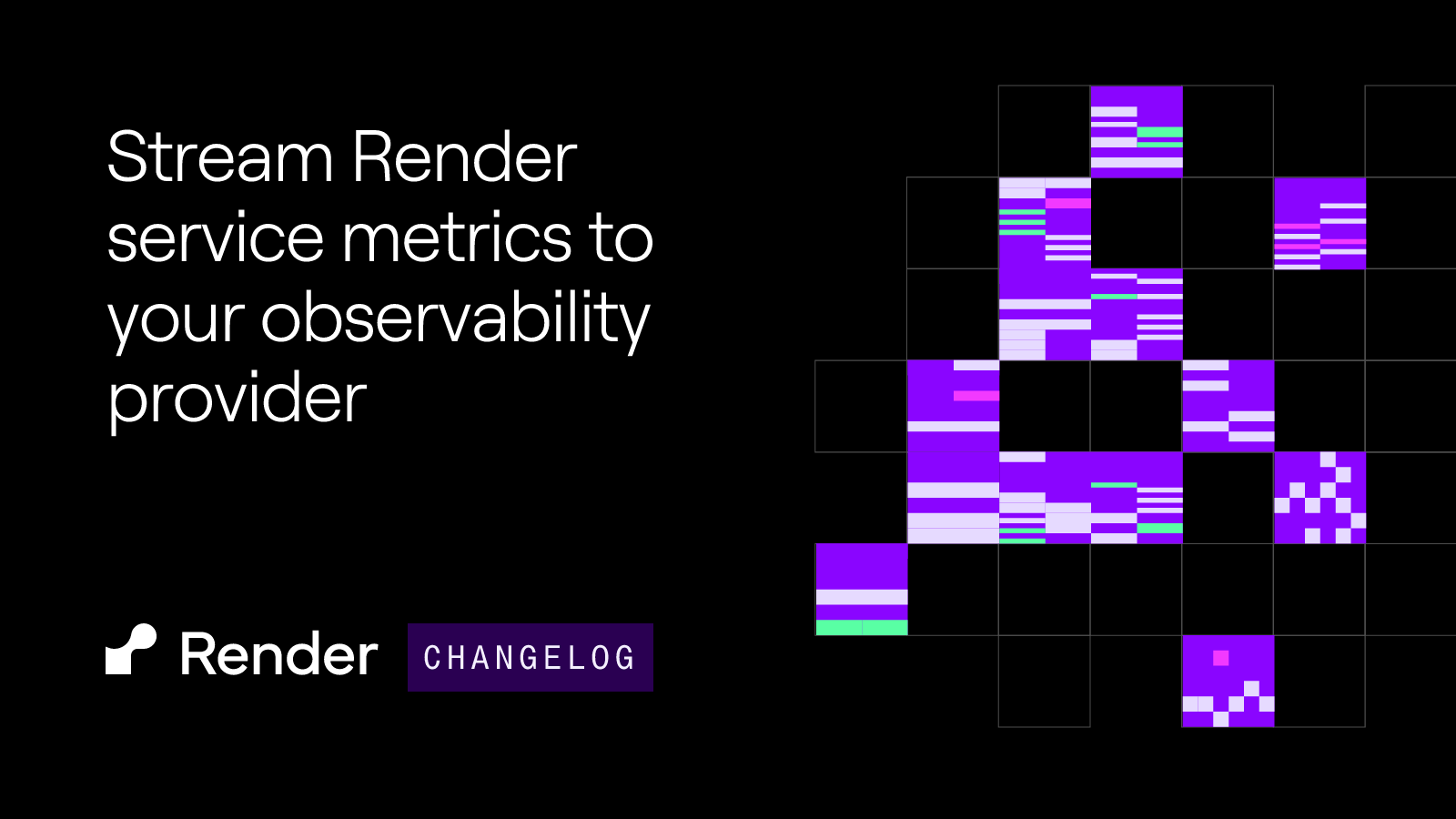 Stream Render service metrics to your observability provider | Render Changelog