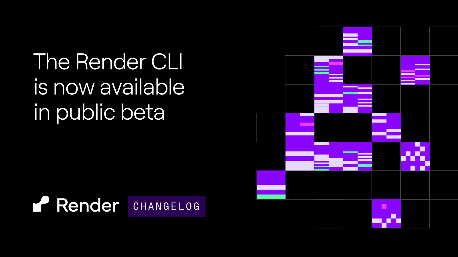 The Render CLI is now available in public beta | Render Changelog