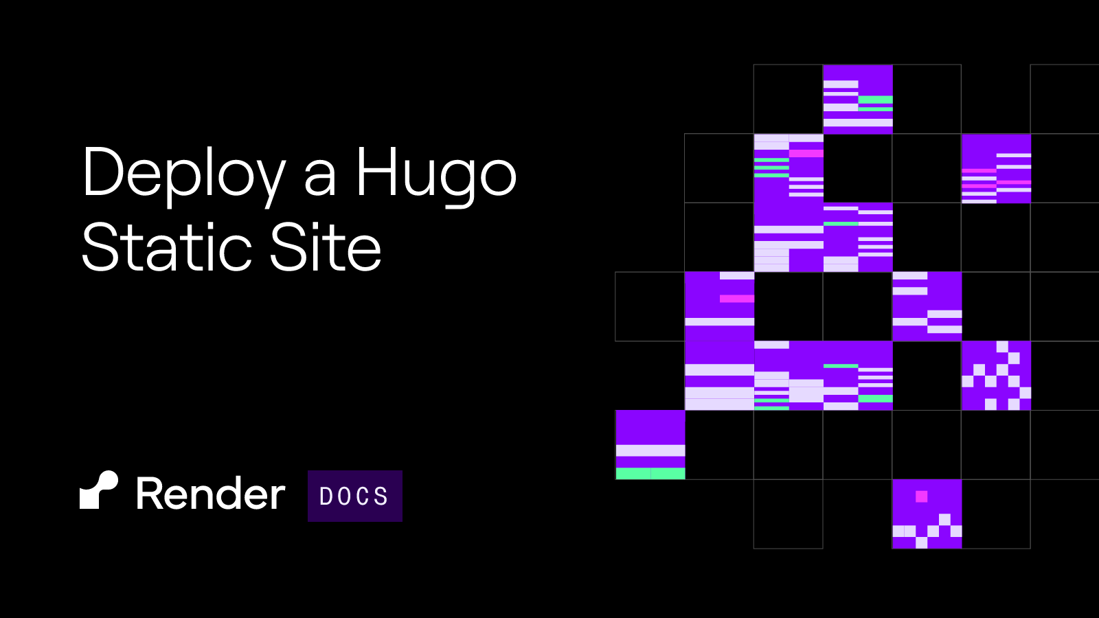 Deploy a Hugo Static Site – Render Docs