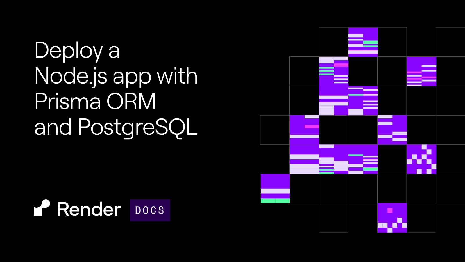 Deploy A Nodejs App With Prisma Orm And Postgresql Render Docs 