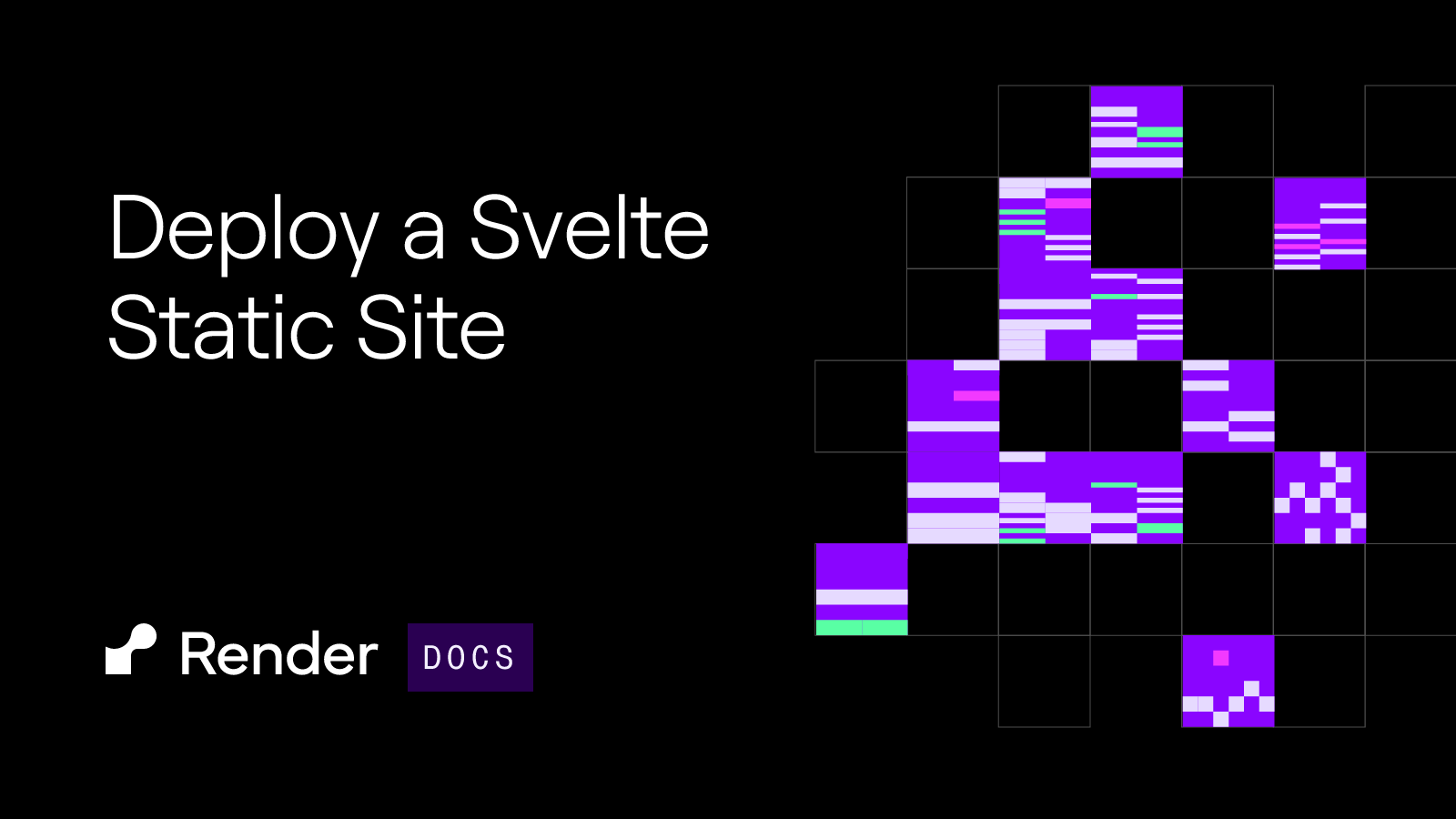 Deploy a Svelte Static Site – Render Docs