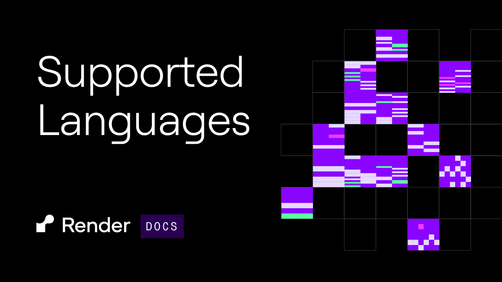 Supported Languages – Render Docs