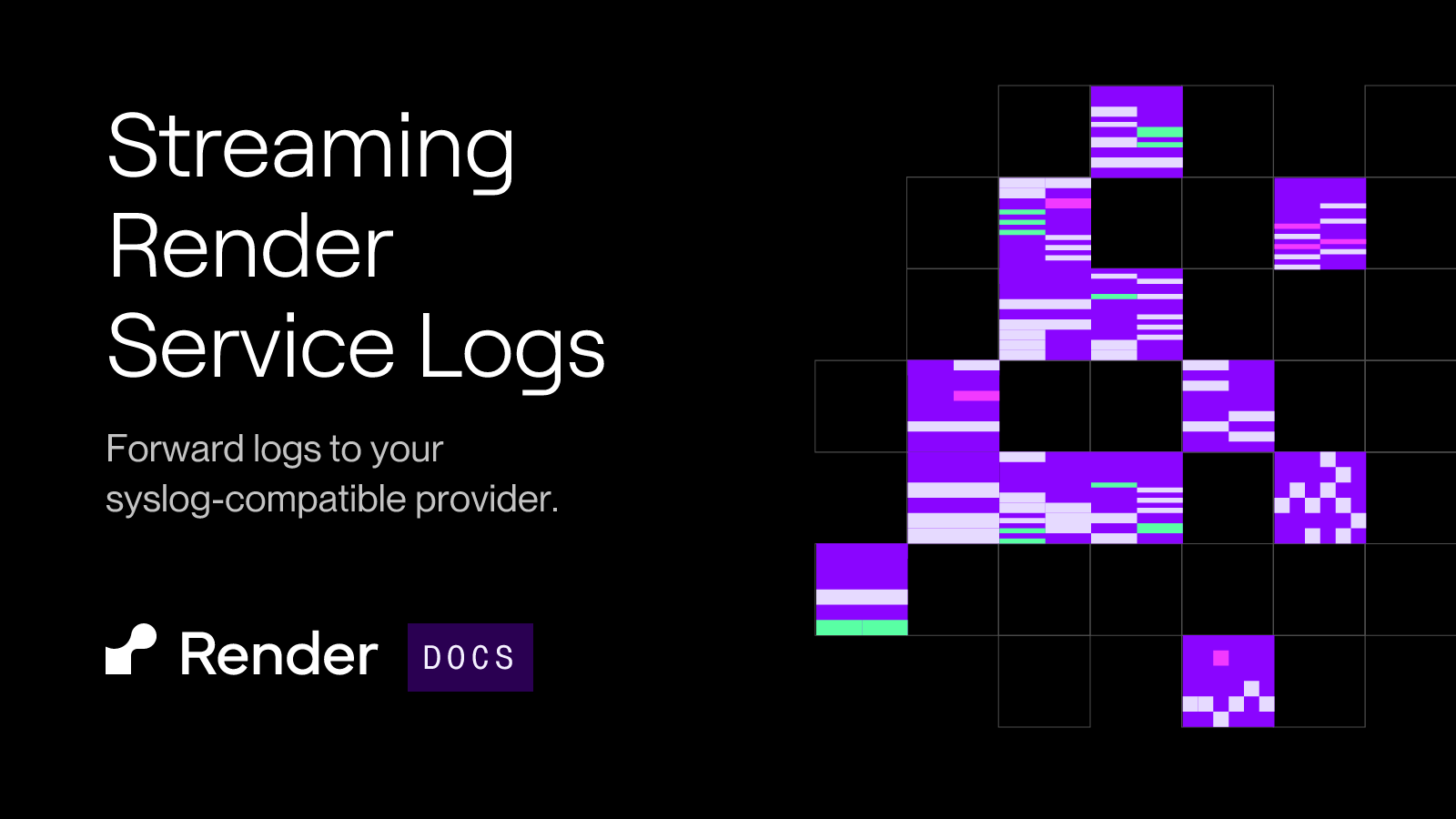 Streaming Render Service Logs – Render Docs