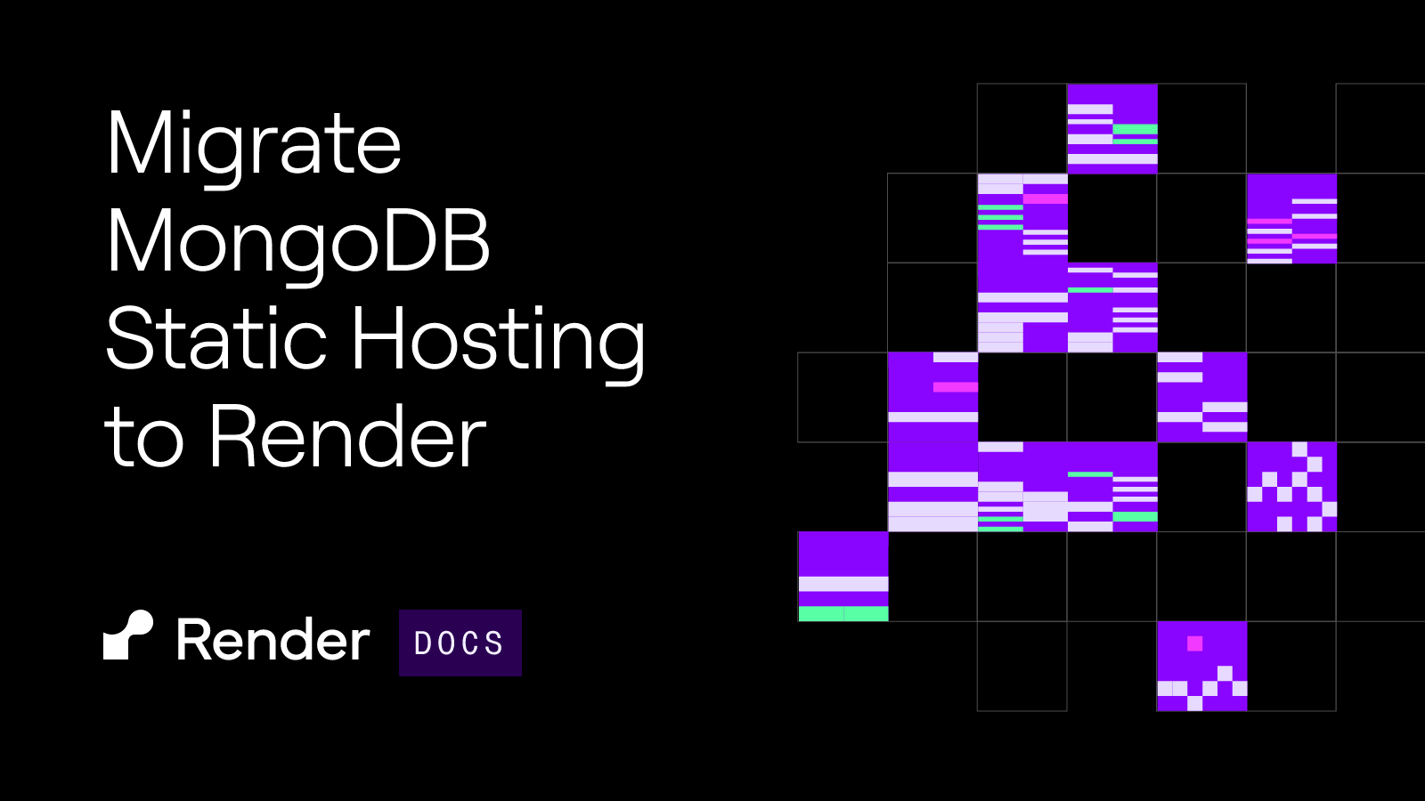 Migrate Mongodb Static Hosting To Render Render Docs