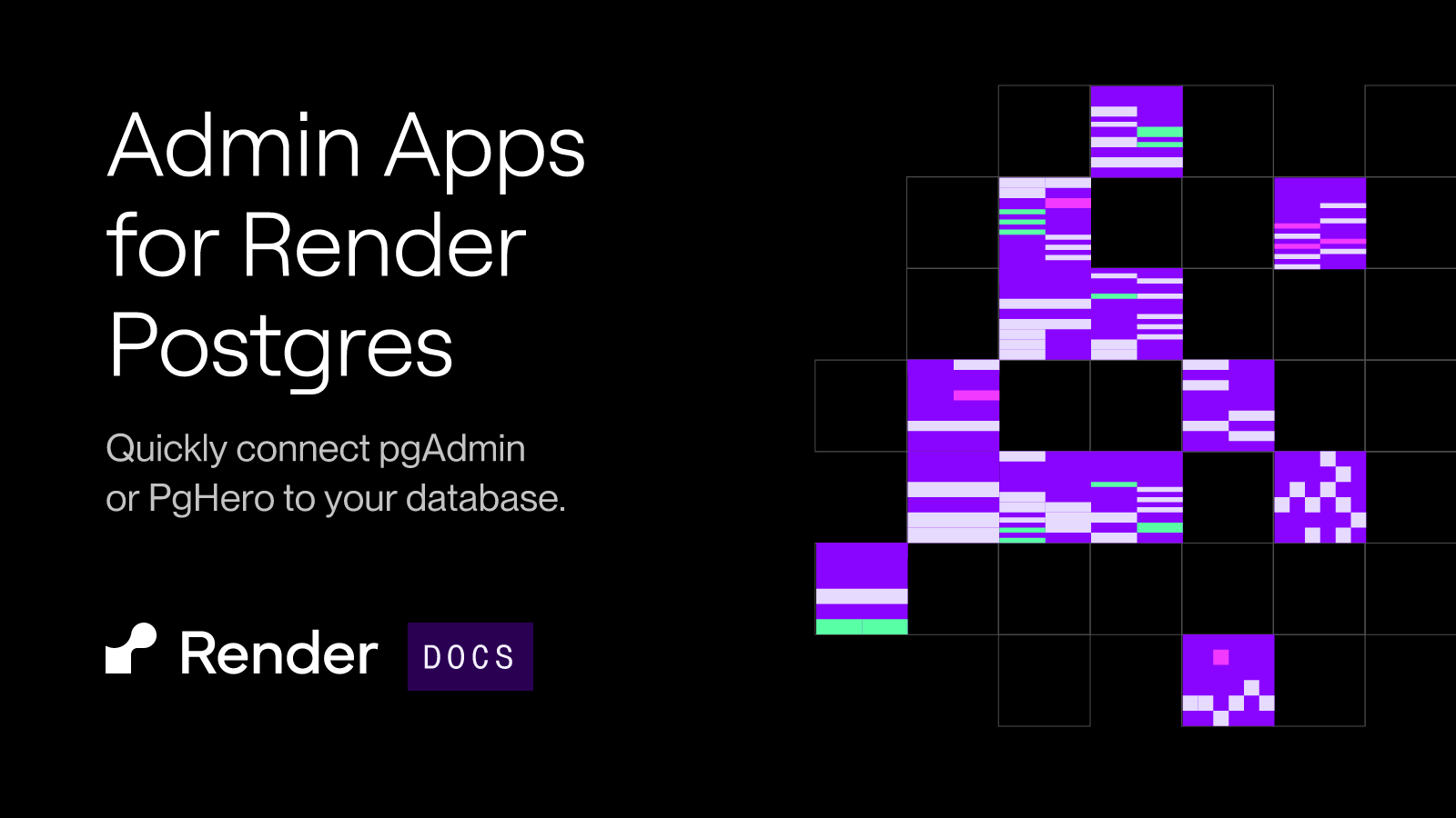 Admin Apps for Render Postgres – Render Docs Admin Apps for Render Postgres – Render Docs