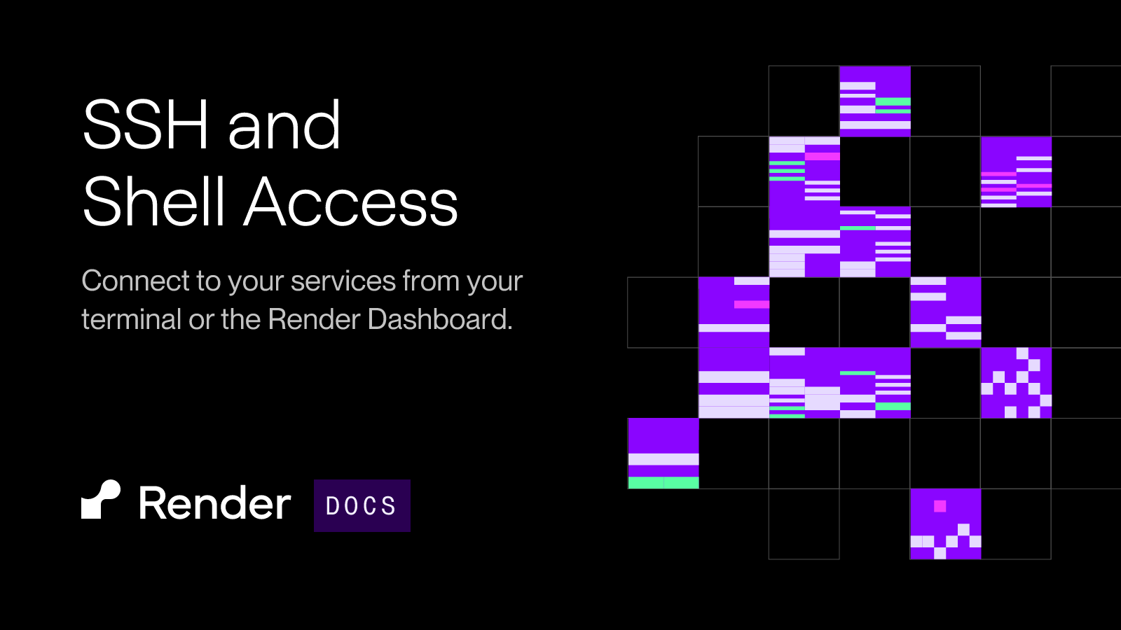 SSH and Shell Access – Render Docs