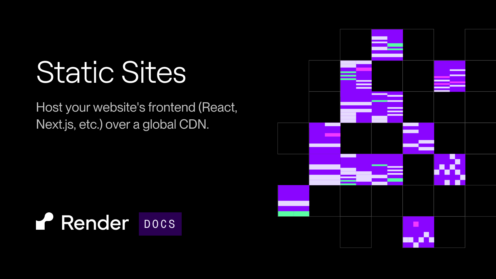 Static Sites – Render Docs